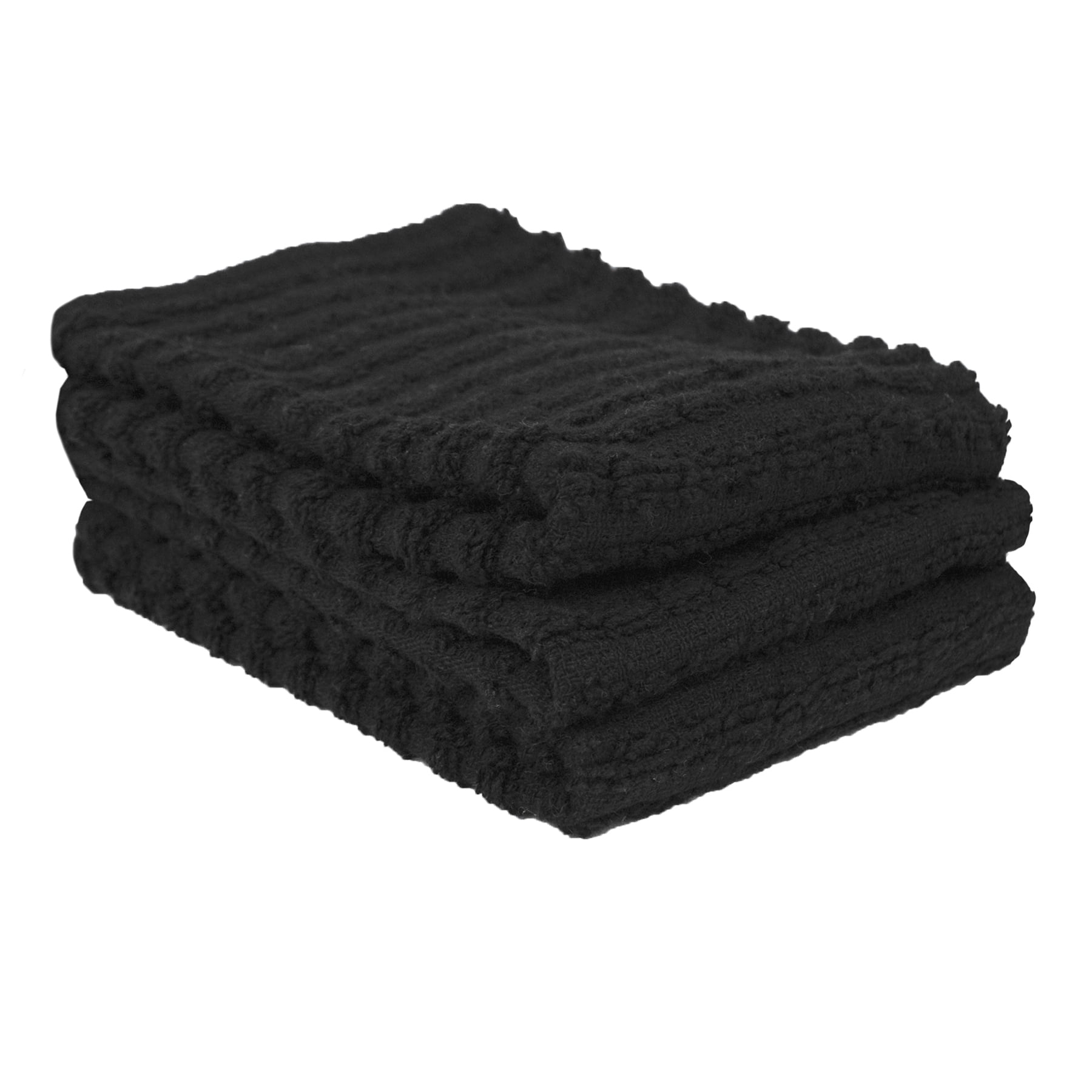 RITZ Royale Solid Dish Cloths (3-pack), Black - Walmart.com
