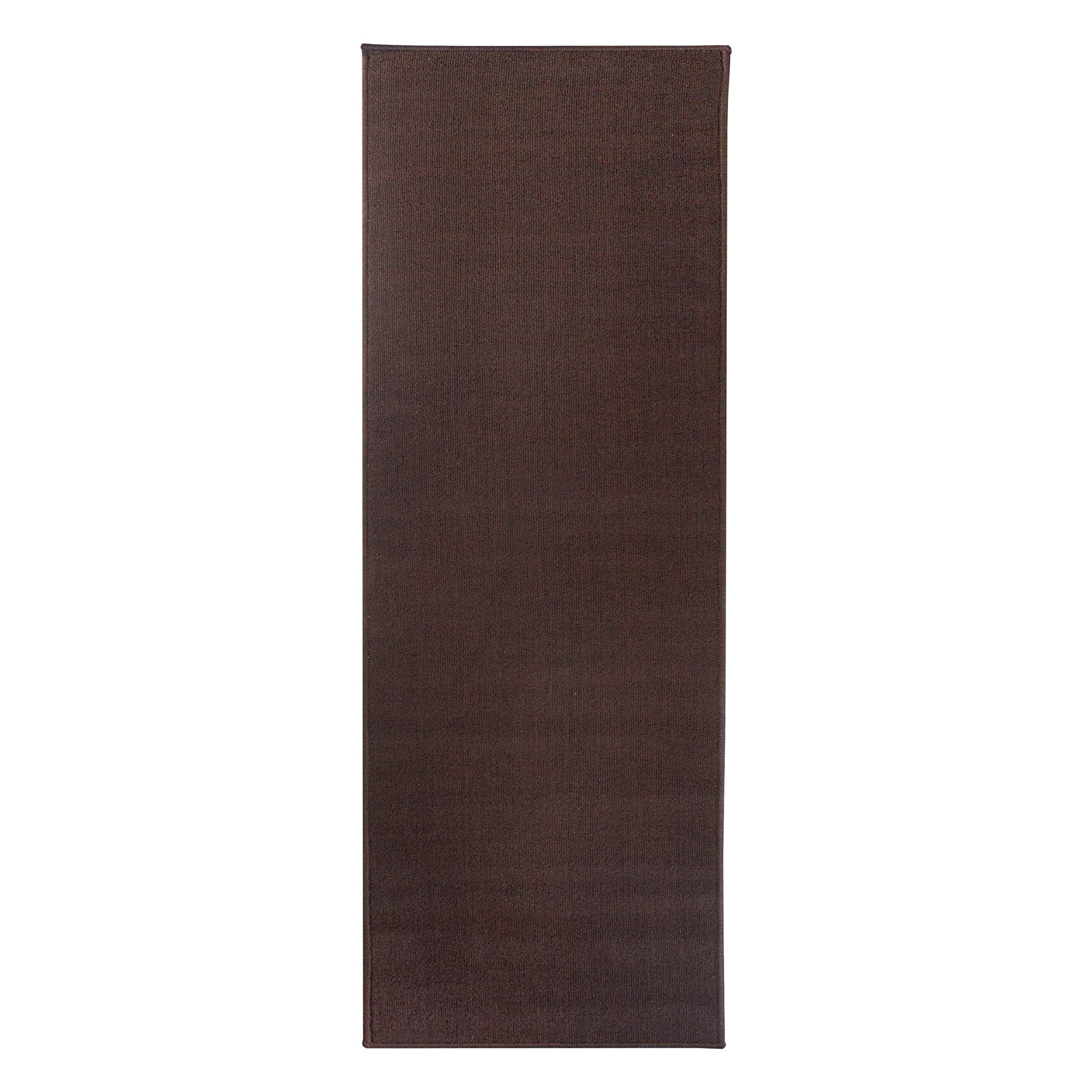 RITZ Solid Rug Runner, 20x60 Inches, Brown, Nylon Loop, Machine ...