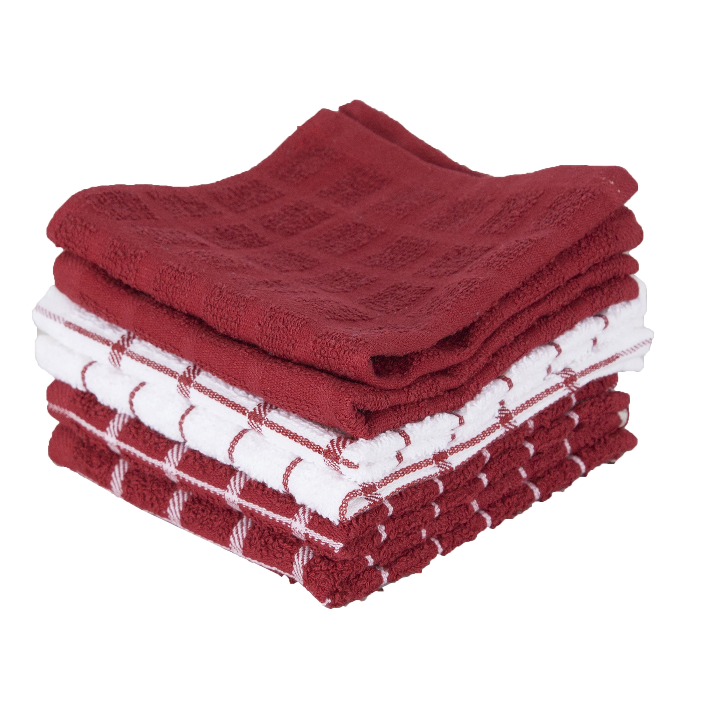 RITZ Paprika Cotton Dish Cloths for Kitchen Cleaning, Dish Washing - 6 ...