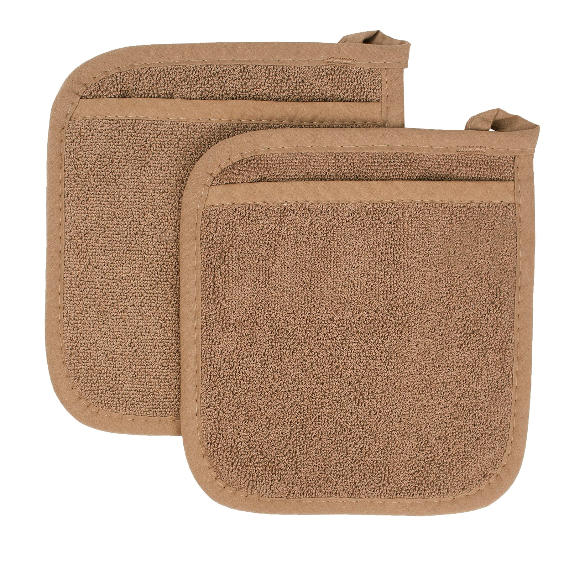 RITZ Terry Pocket Mitt Pot Holder, Set of Two, Mocha - Walmart.com