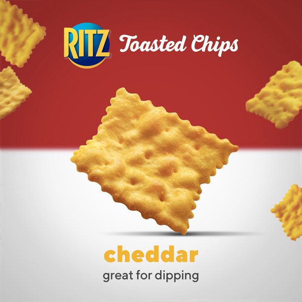 RITZ Toasted Chips Cheddar Crackers, 8.1 oz (Pack of 4) - Walmart ...