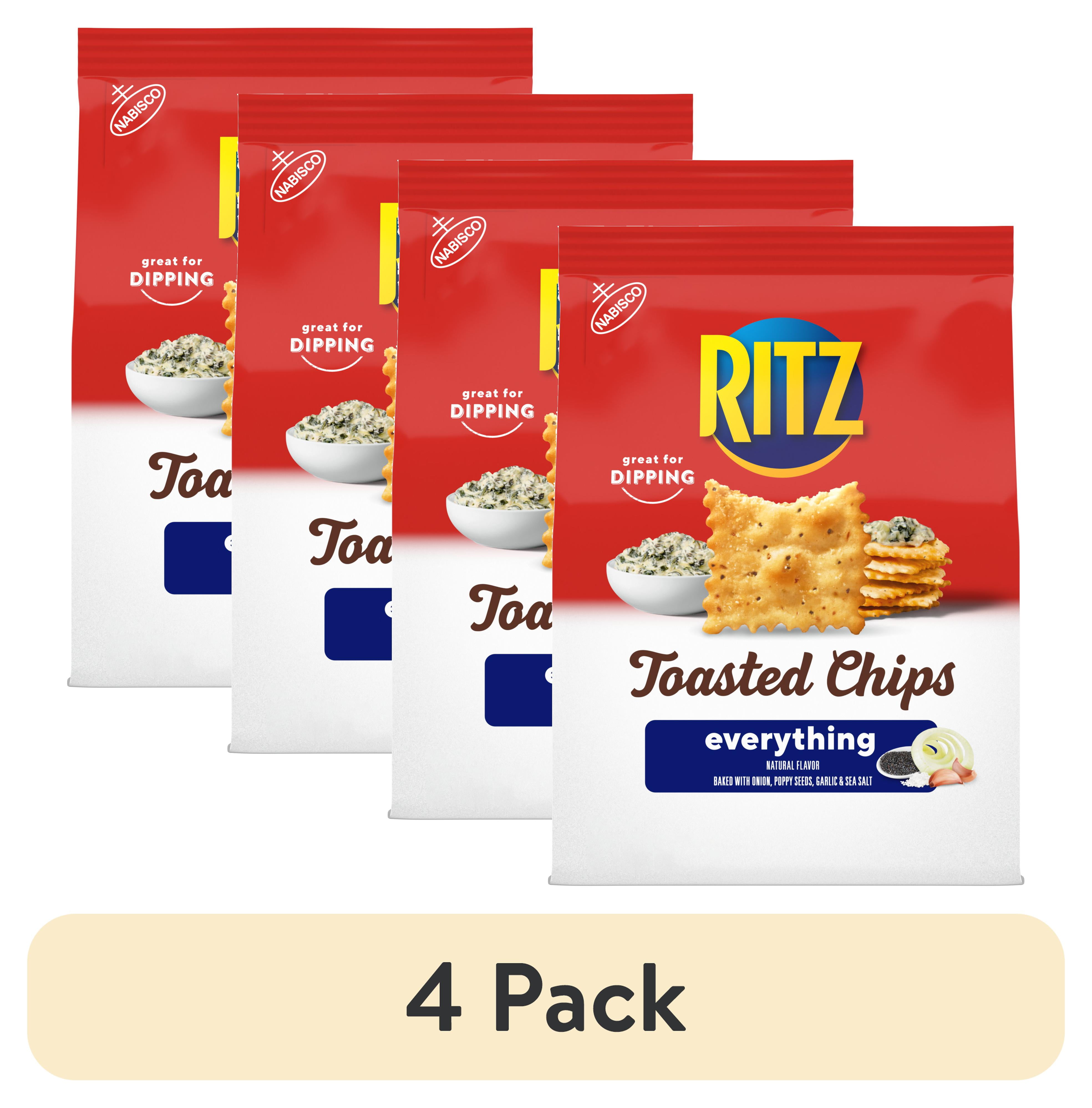 (4 pack) RITZ Toasted Chips Everything Crackers, 8.1 oz - Walmart.com