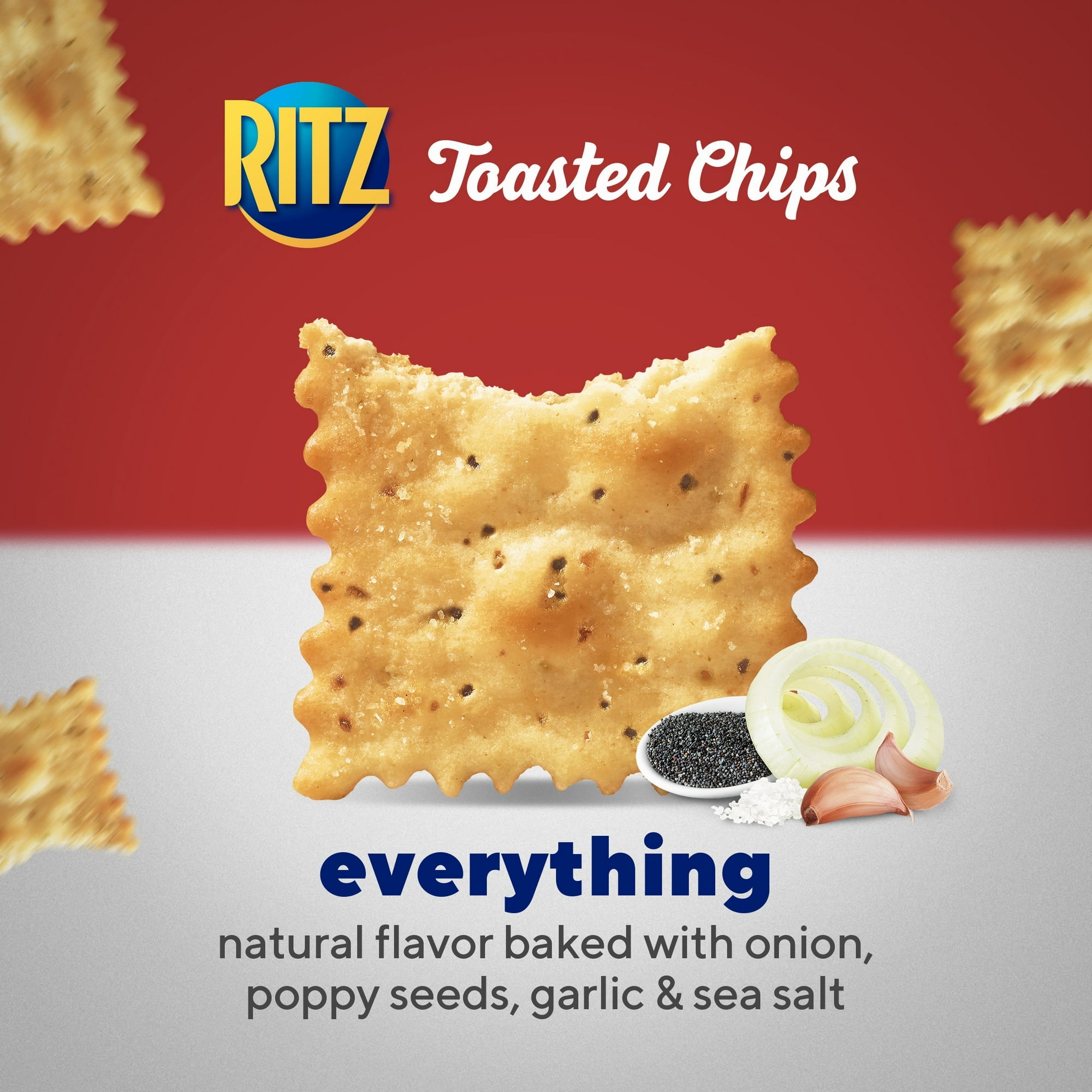 RITZ Toasted Chips Everything Crackers, 8.1 oz (Pack of 4) - Walmart.com
