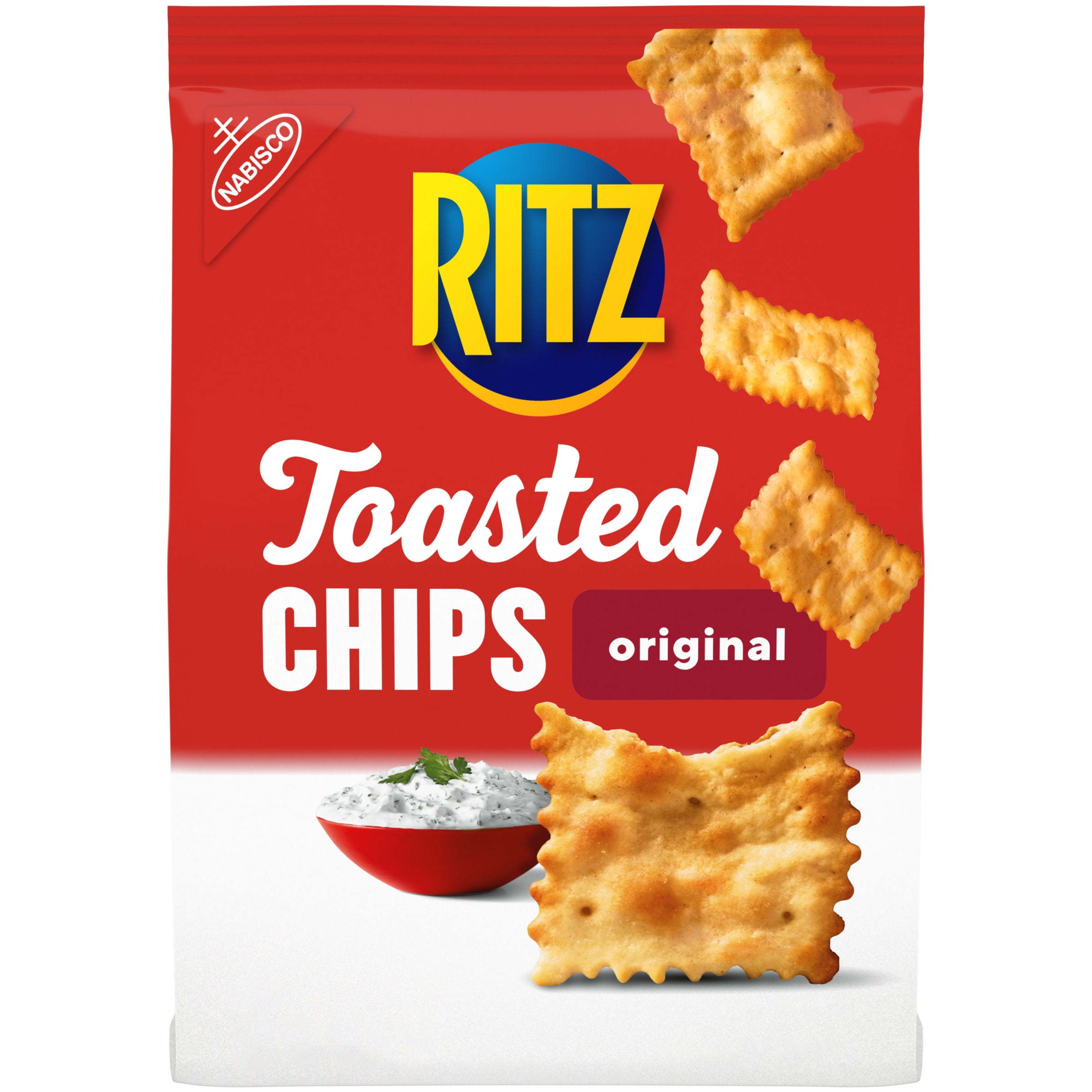 RITZ Toasted Chips Original Crackers, 8.1 oz - Walmart.com