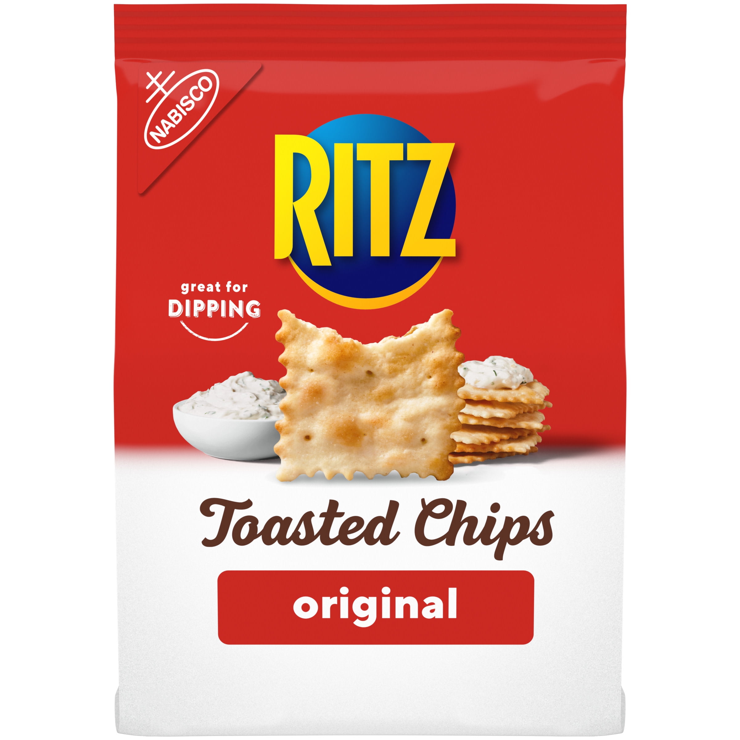 RITZ Toasted Chips Original Crackers, 8.1 oz - Walmart.com