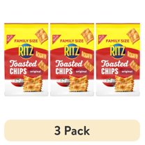 RITZ Oven Baked Crispy Toasted Chips, Sour Cream and Onion, Family Size ...