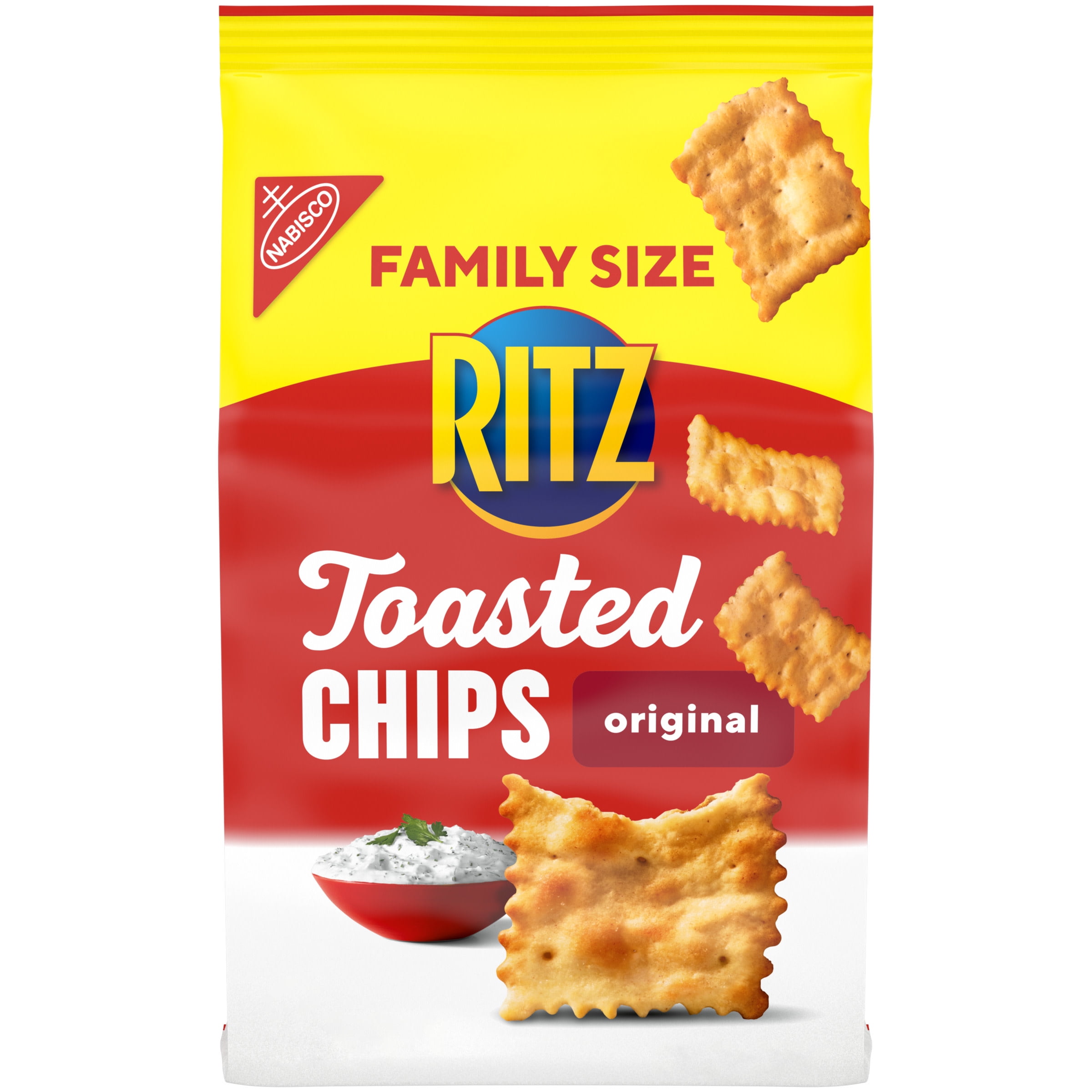 RITZ Toasted Chips Original Crackers, Family Size, 11.4 oz - Walmart.com