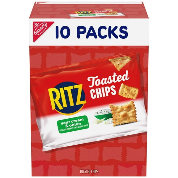 RITZ Crisp and Thins Salt and Vinegar Chips, Light Low Fat Baked, 7.1 ...