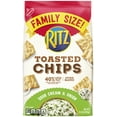 RITZ Toasted Chips Sour Cream and Onion Crackers, Family Size, 11.4 oz ...