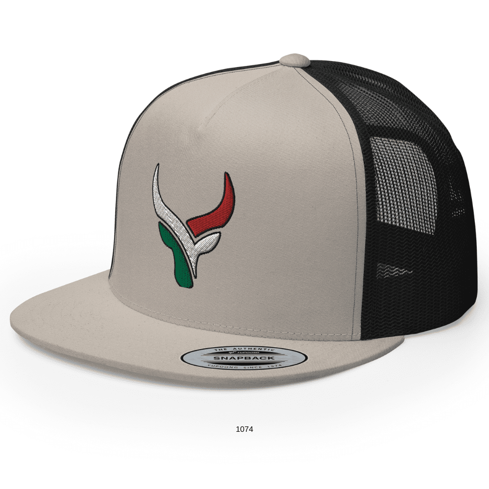 RIVEMUG Bull Head Mexican Cowboy Trucker Hat | Flat Bill High Crown ...