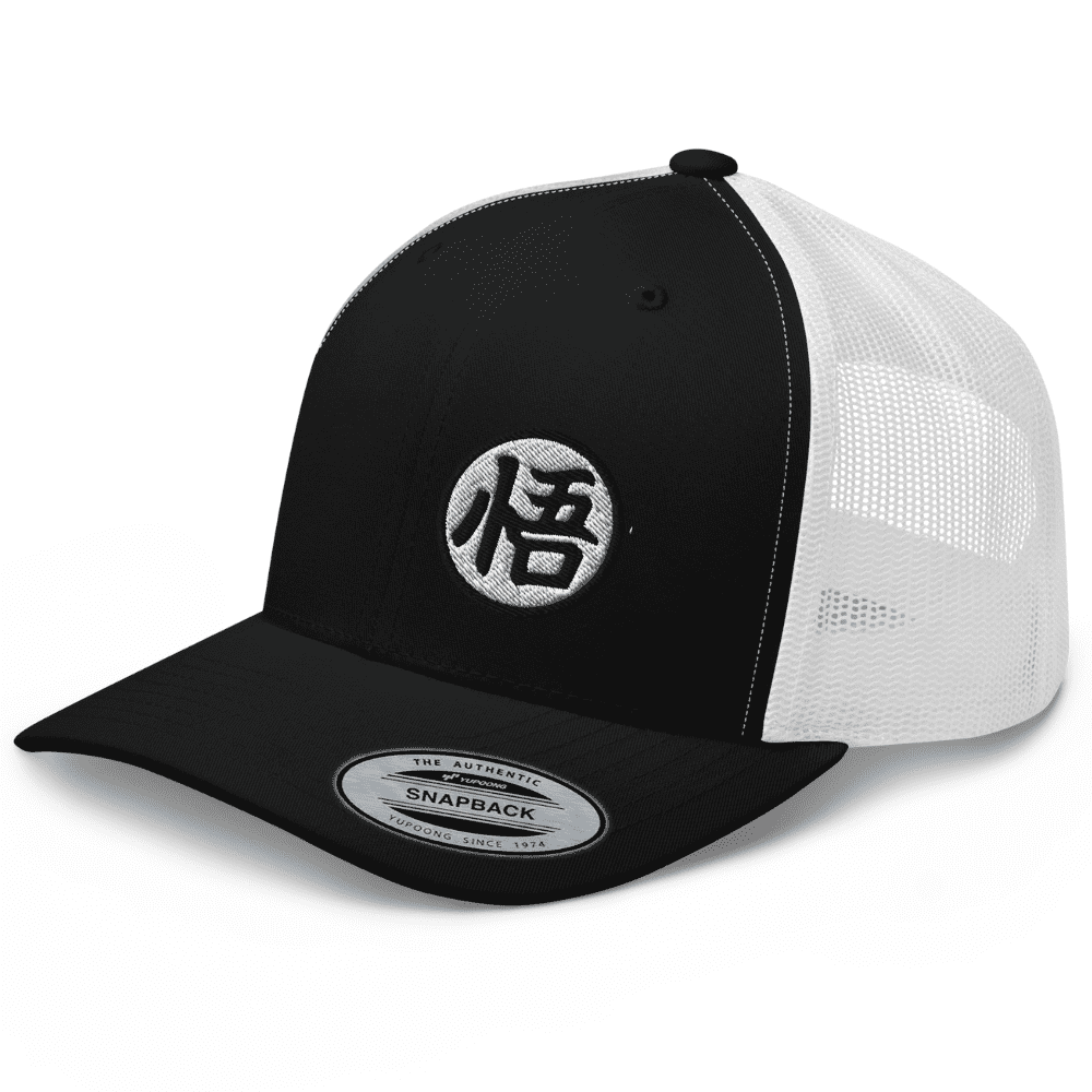 RIVEMUG Goku Kanji Symbol Trucker Hat, Amine Goku Third Gi Symbol Hat ...