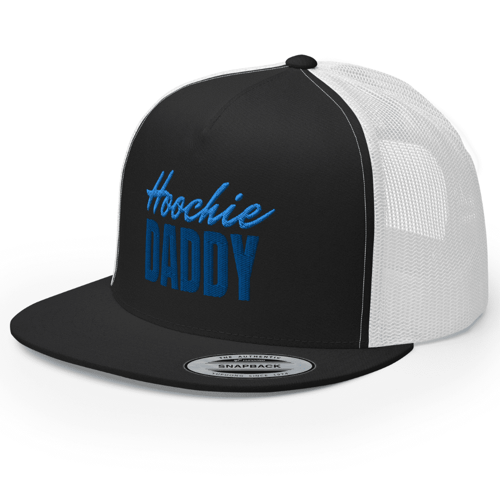 RIVEMUG Hoochie Daddy Flat Bill Trucker Hat High Crown Adjustable Cap ...