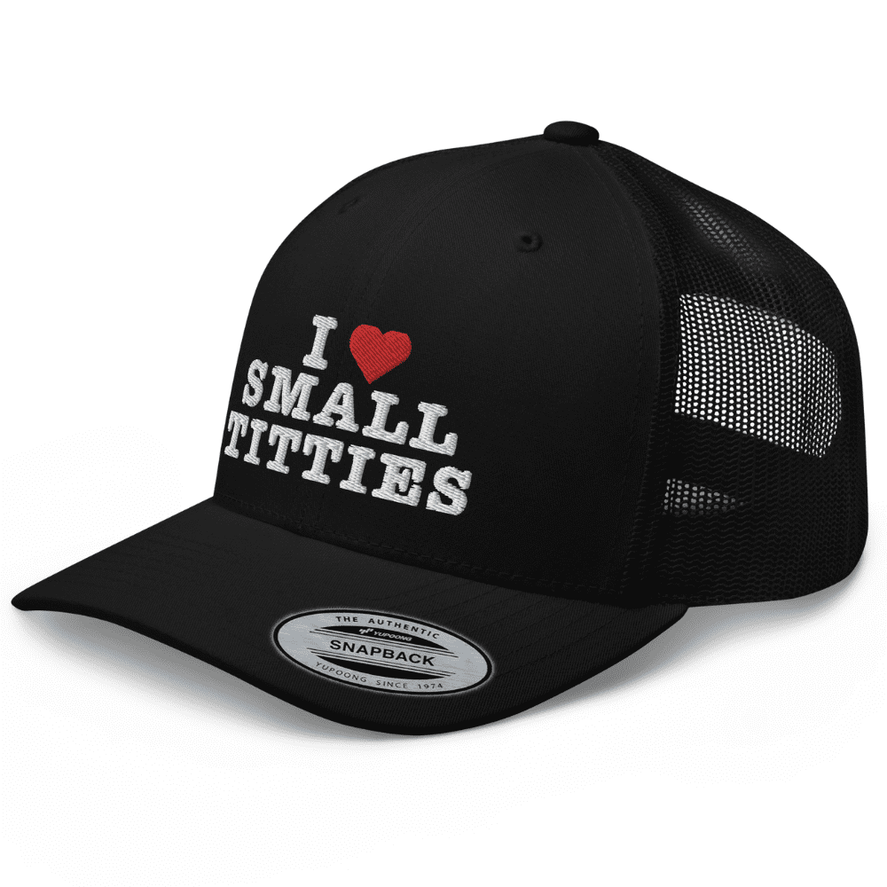 RIVEMUG I Love Small Titties Embroidered Curved Bill Trucker Hat Mid ...