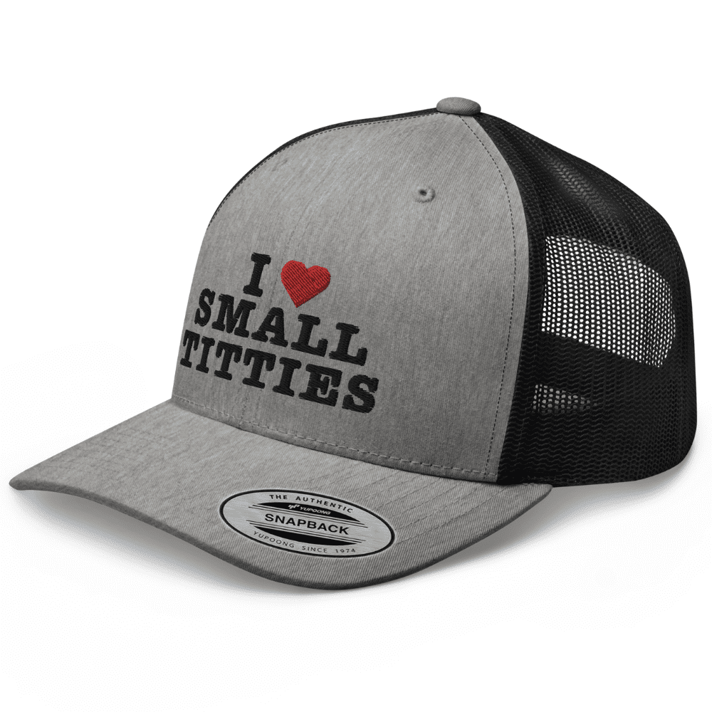 RIVEMUG I Love Small Titties Embroidered Curved Bill Trucker Hat Mid ...