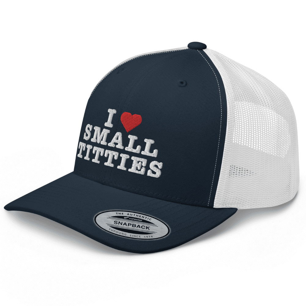 RIVEMUG I Love Small Titties Embroidered Curved Bill Trucker Hat Mid ...