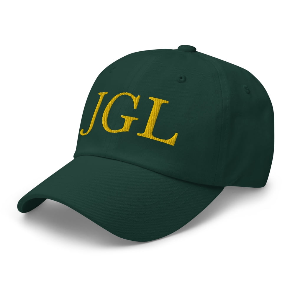 RIVEMUG JGL Gold Embroidered Cap Unstructured 6-panel Low Crown Cap ...