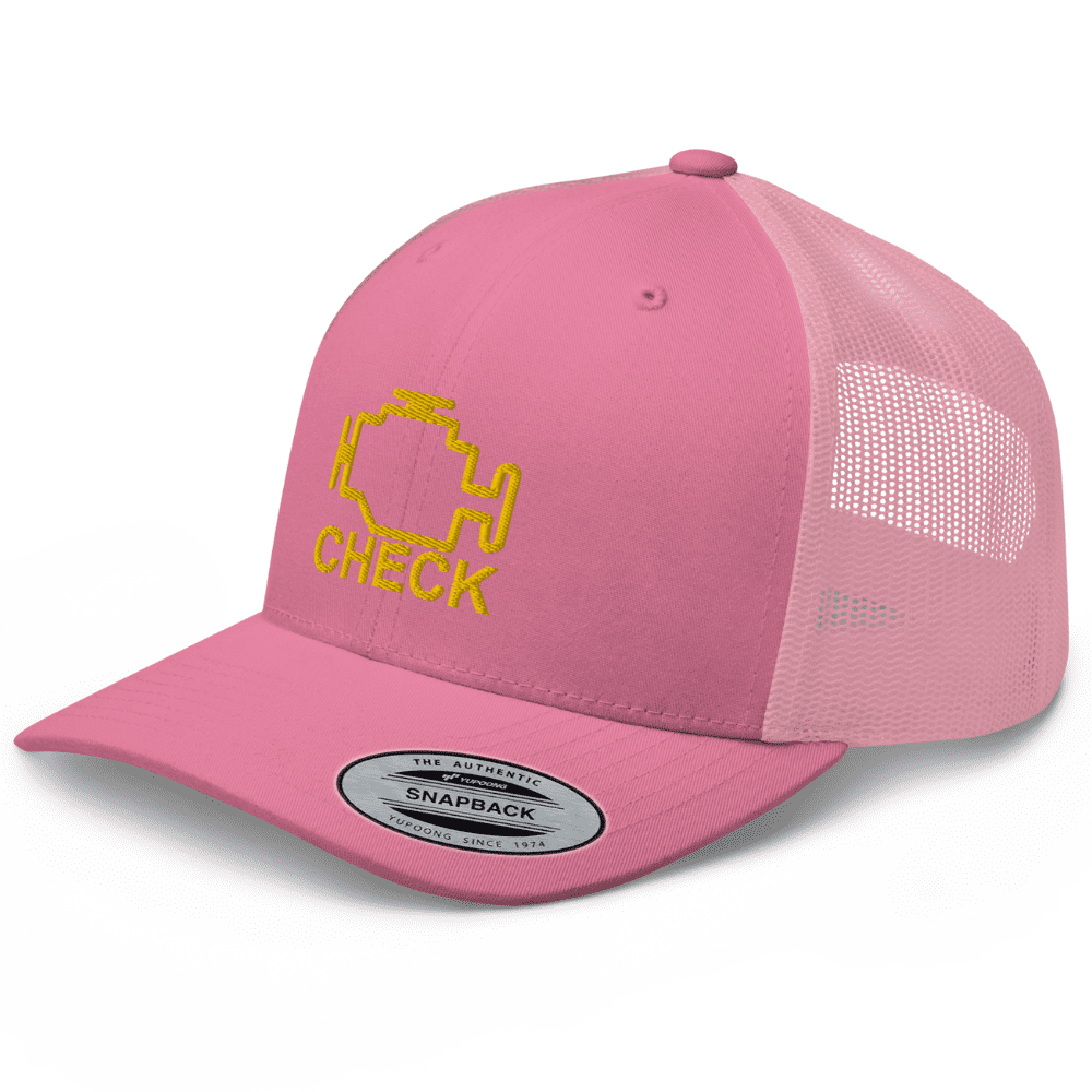 RIVEMUG NG Check Engine Curved Bill Trucker Hat Mid Crown Adjustable ...