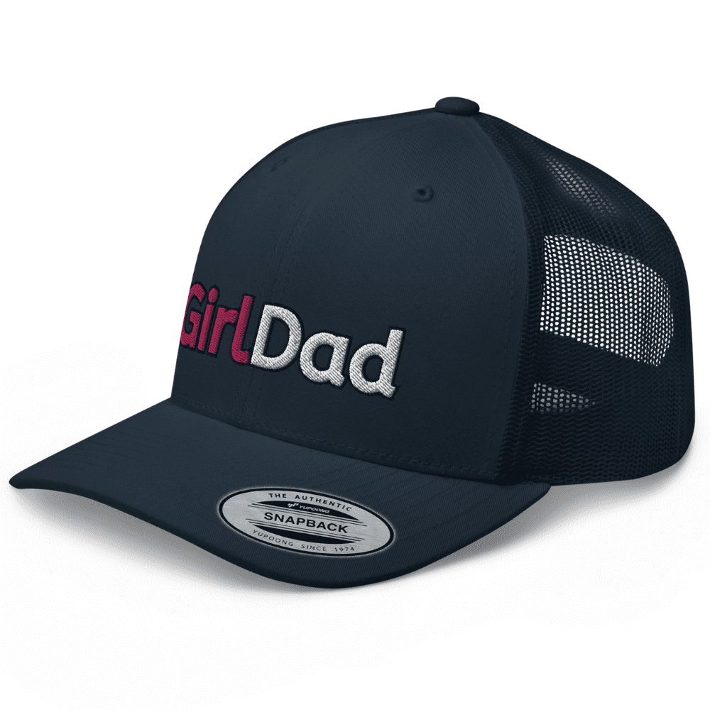 RIVEMUG NG Pink Girl Dad Curved Bill Trucker Hat Mid Crown Adjustable ...