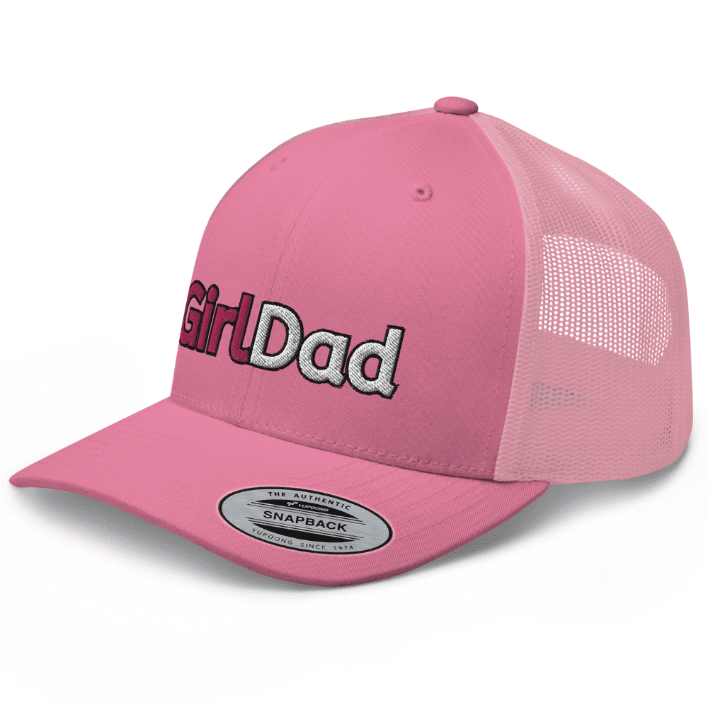 RIVEMUG NG Pink Girl Dad Curved Bill Trucker Hat Mid Crown Adjustable ...