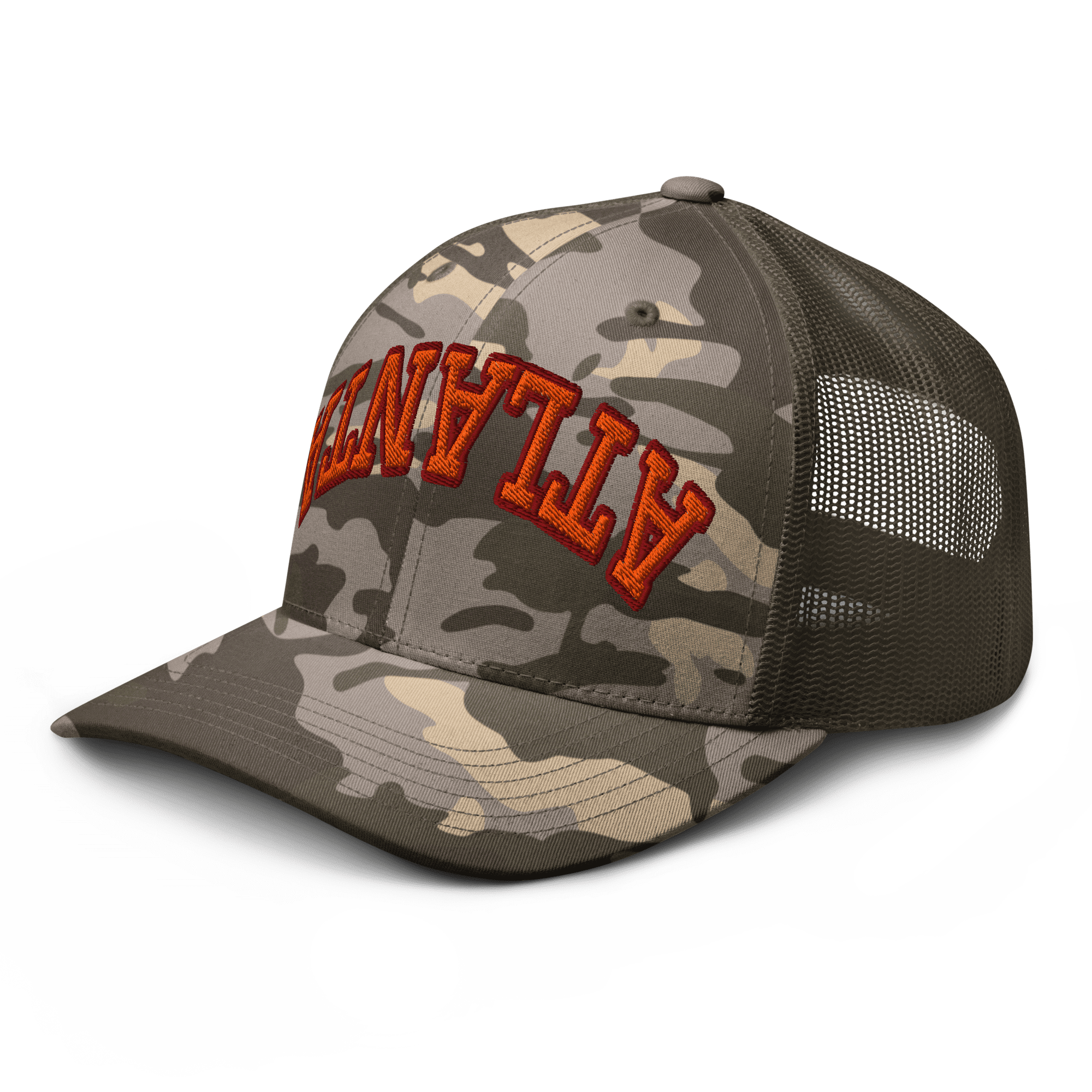 RIVEMUG NX Camo Upside Down Atlanta Camouflage Trucker Hat Embroidered ...