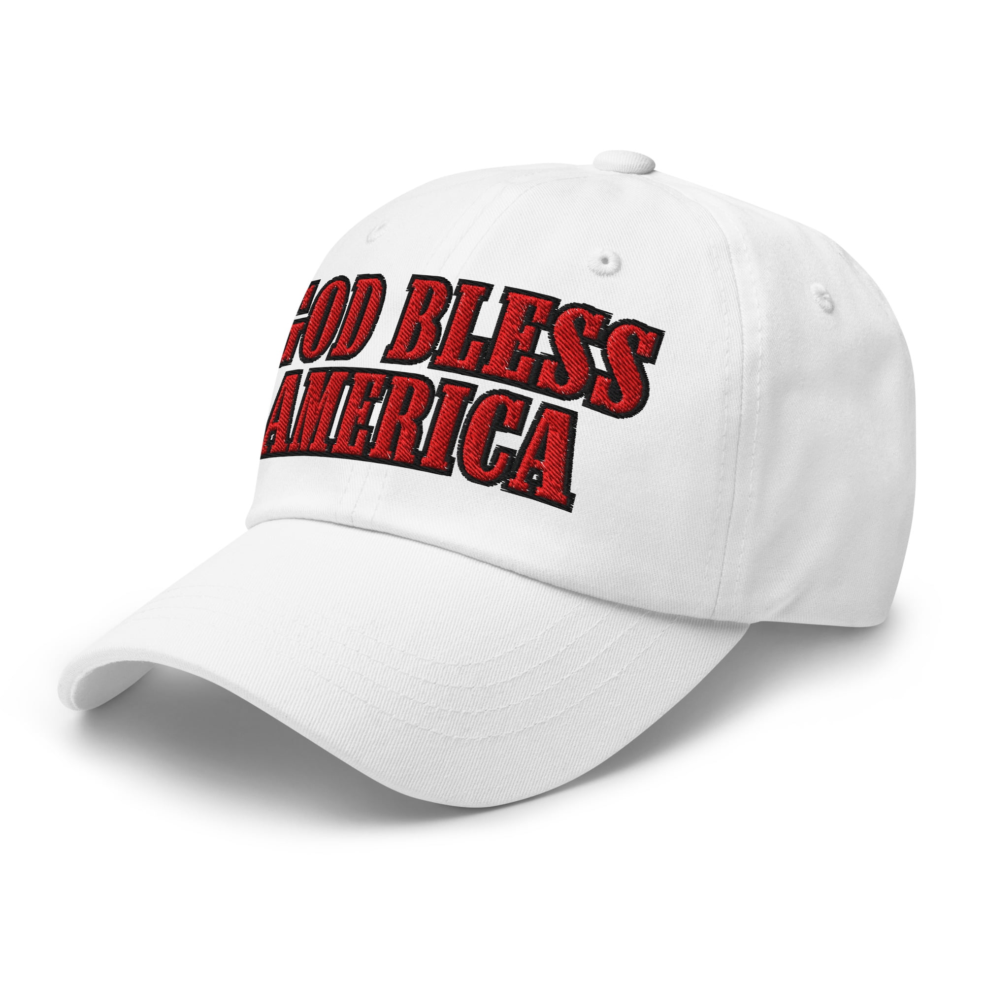 RIVEMUG NX God Bless America Embroidered Curved Bill Cap Relaxed Fit ...