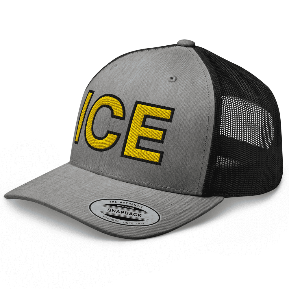 RIVEMUG NX ICE Trucker Hat Embroidered Curved Bill Mid Crown Adjustable ...