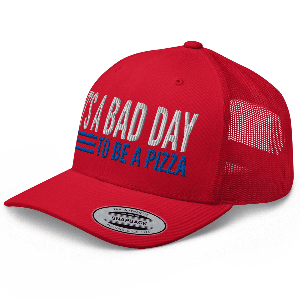 RIVEMUG NX It's a Bad Day to be a Pizza Trucker Hat Embroidered Curved ...