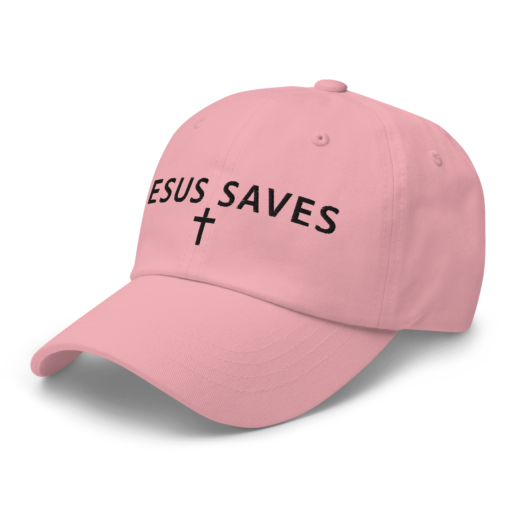 RIVEMUG NX Jesus Saves Cross Embroidered Curved Bill Cap Relaxed Fit ...