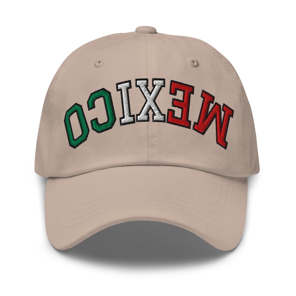 RIVEMUG NX Mexico Upside Down Embroidered Curved Bill Cap Relaxed Fit ...