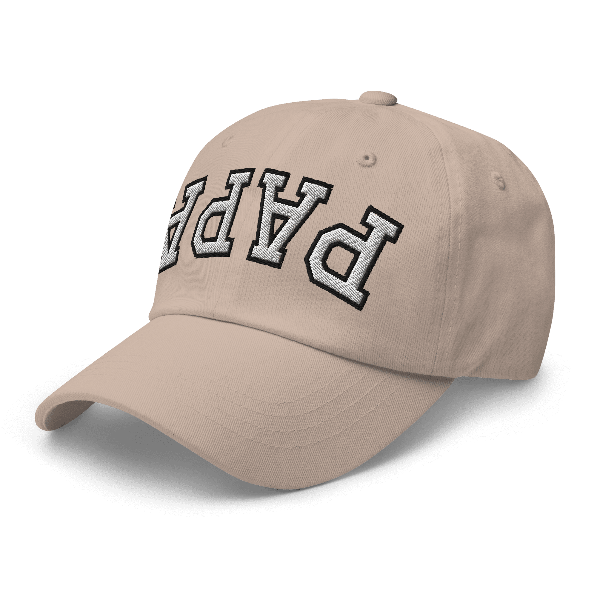 RIVEMUG NX Papa Upside Down Embroidered Curved Bill Cap Relaxed Fit Low ...