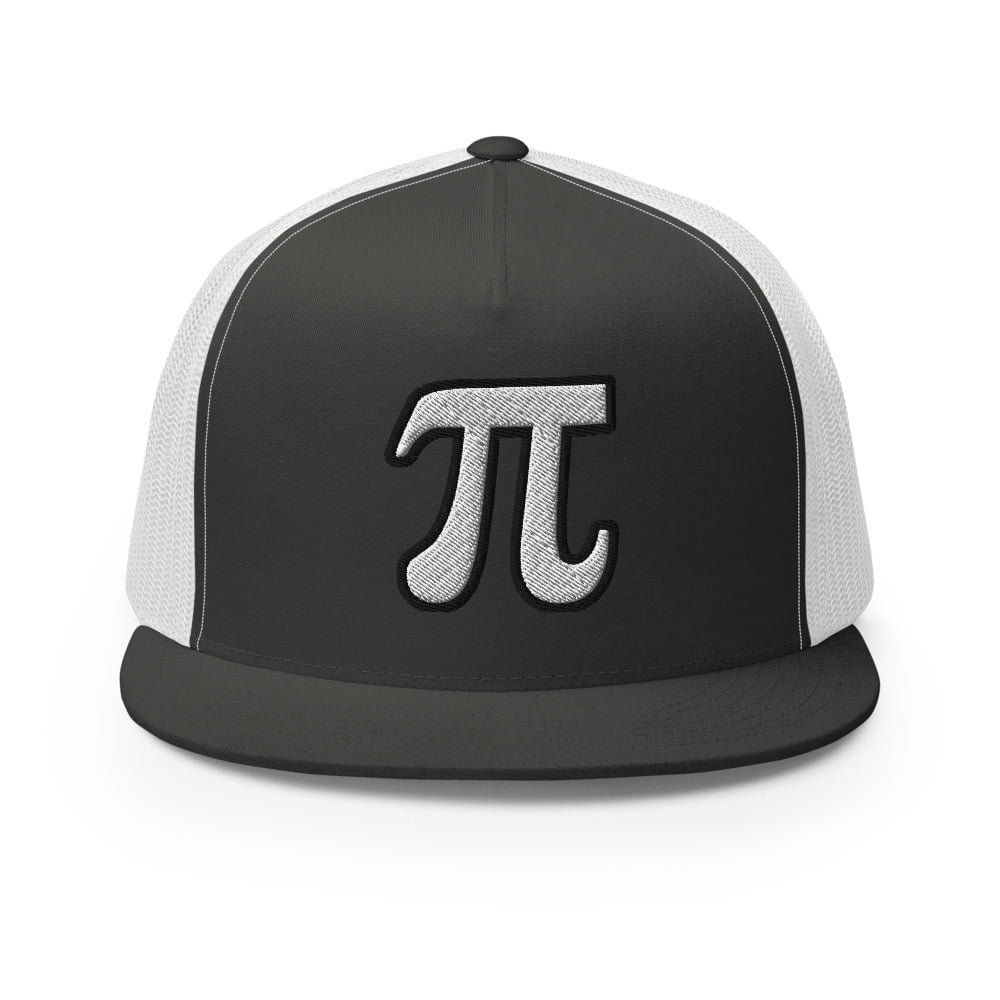 RIVEMUG NX Pi Number 3,14 Symbol Embroidered Flat Bill Trucker Hat High ...