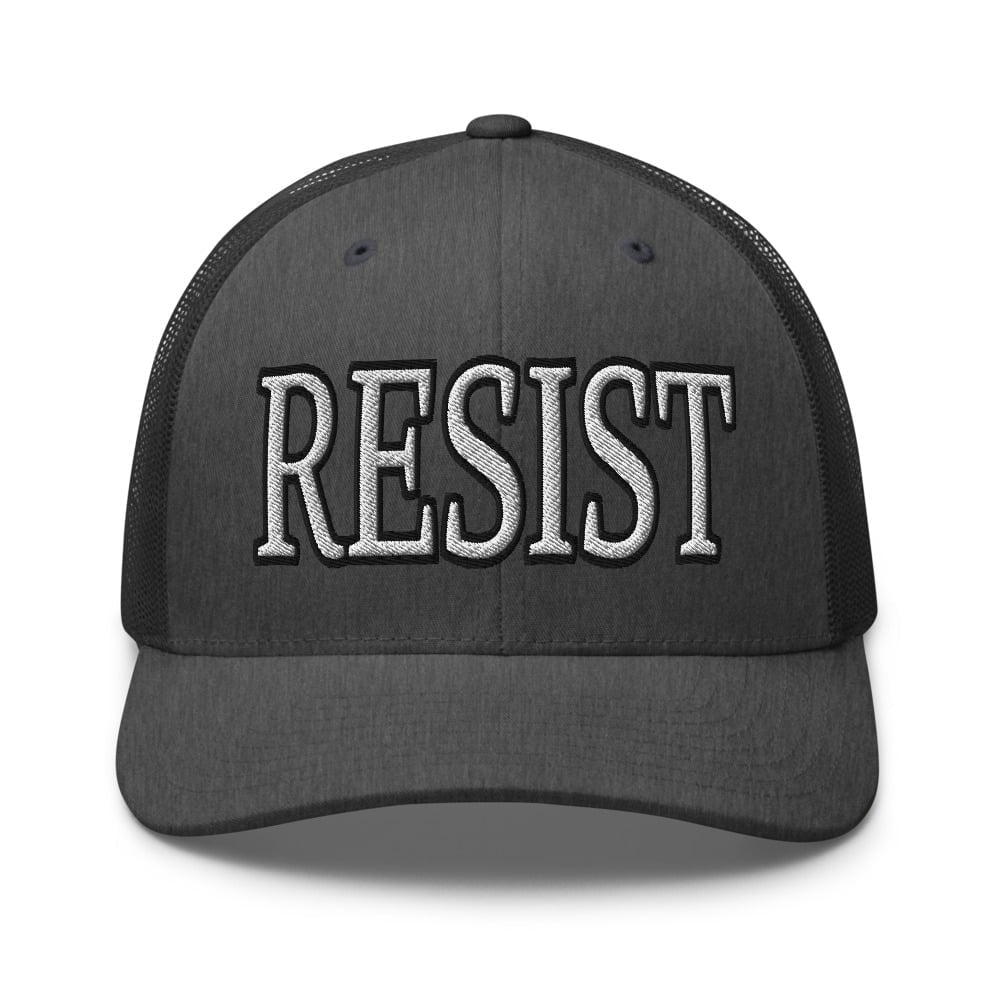 RIVEMUG NX Resist Embroidered Curved Bill Trucker Hat Mid Crown ...
