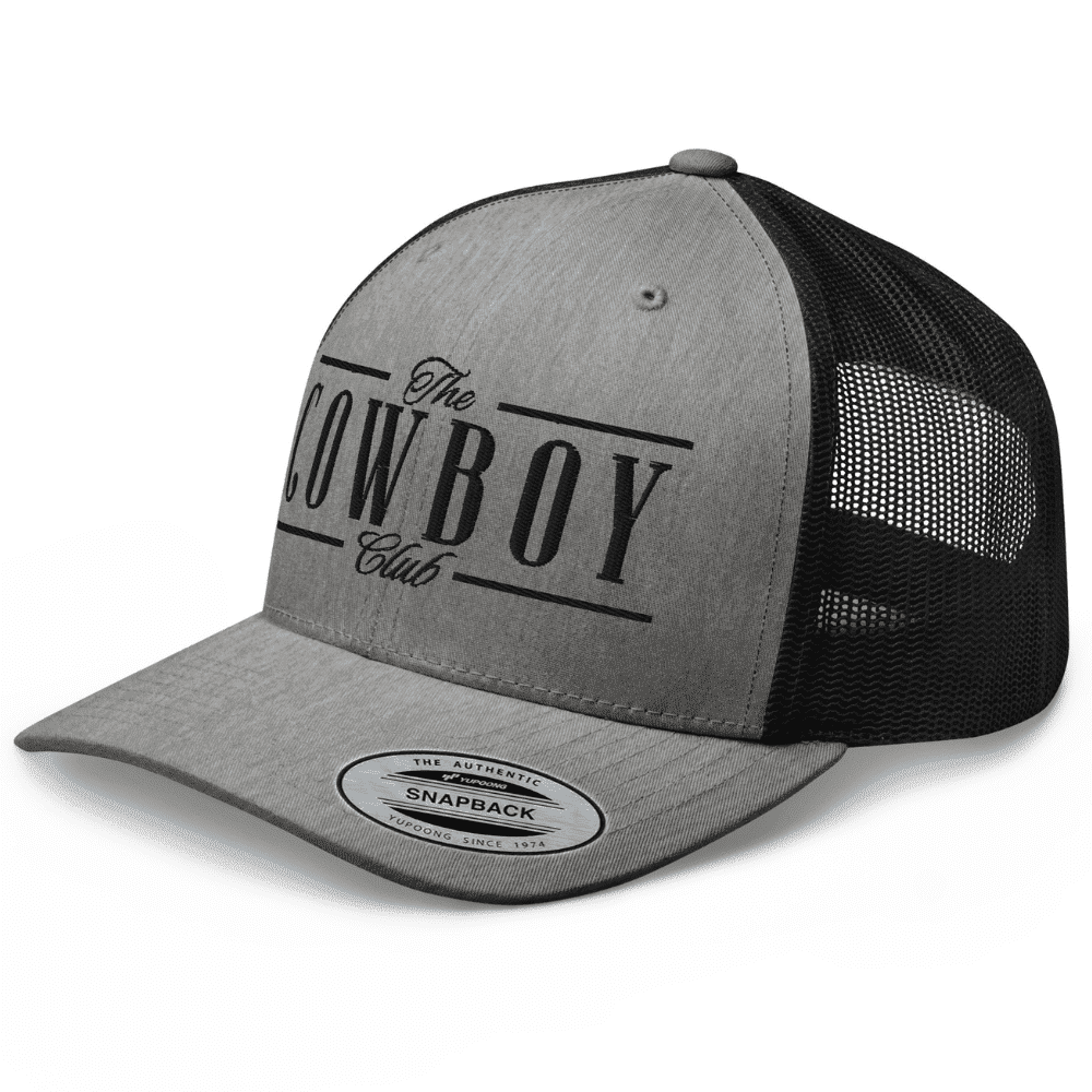RIVEMUG NX The Cowboy Club Embroidered Trucker Hat Curved Bill Mid ...
