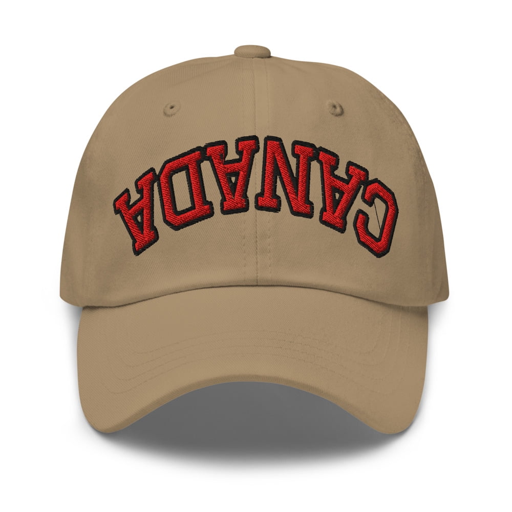 RIVEMUG NX Upside Down Canada Embroidered Curved Bill Cap Relaxed Fit ...