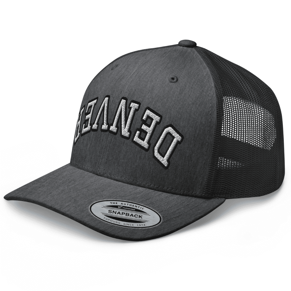 RIVEMUG NX Upside Down Denver Trucker Hat Embroidered Curved Bill Mid ...