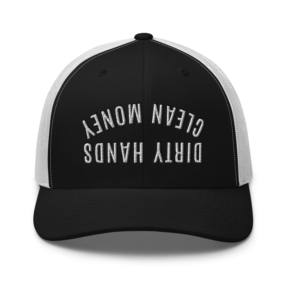 RIVEMUG NX Upside Down Dirty Hands Clean Money Embroidered Curved Bill ...