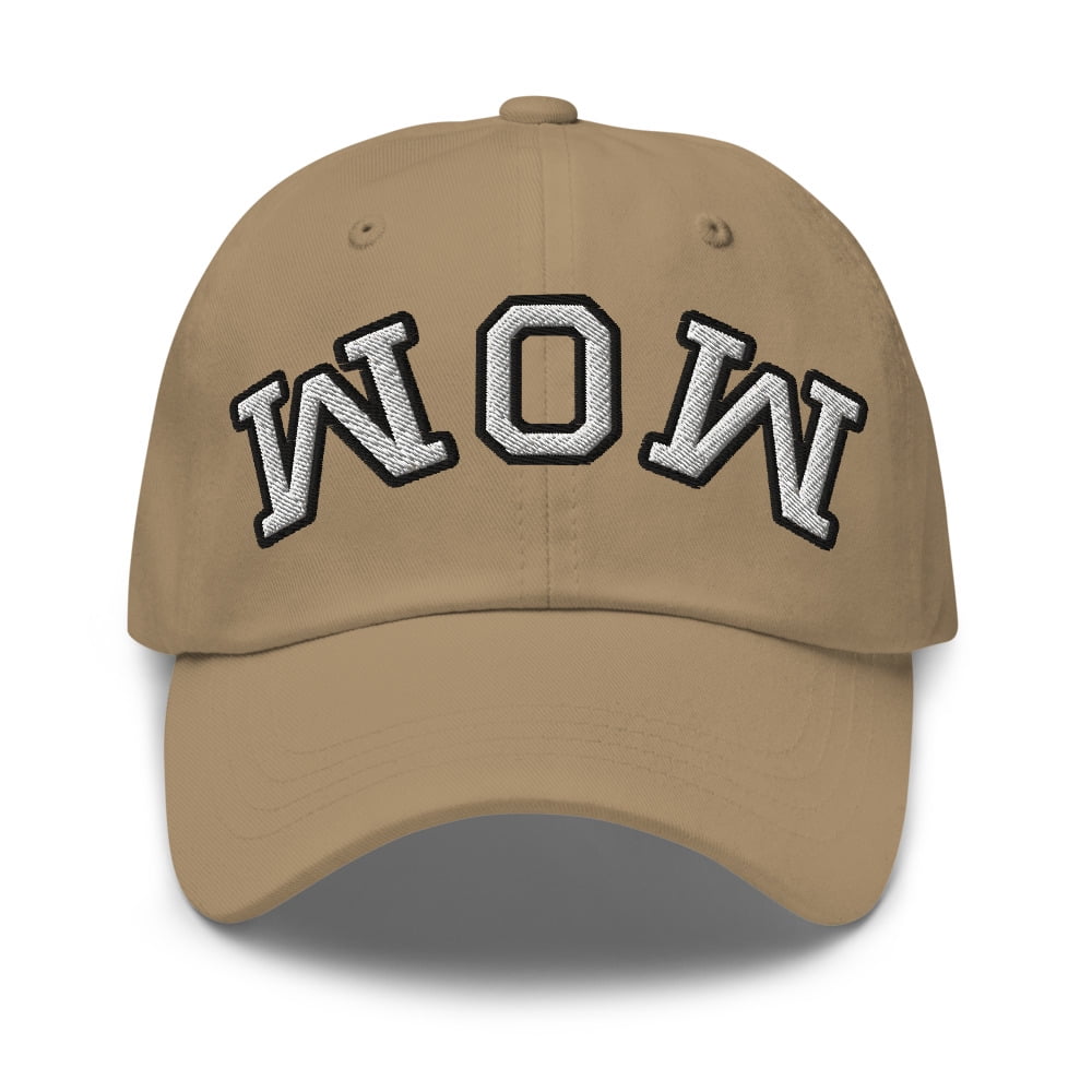 RIVEMUG NX Upside Down Mom Embroidered Curved Bill Cap Relaxed Fit Low ...