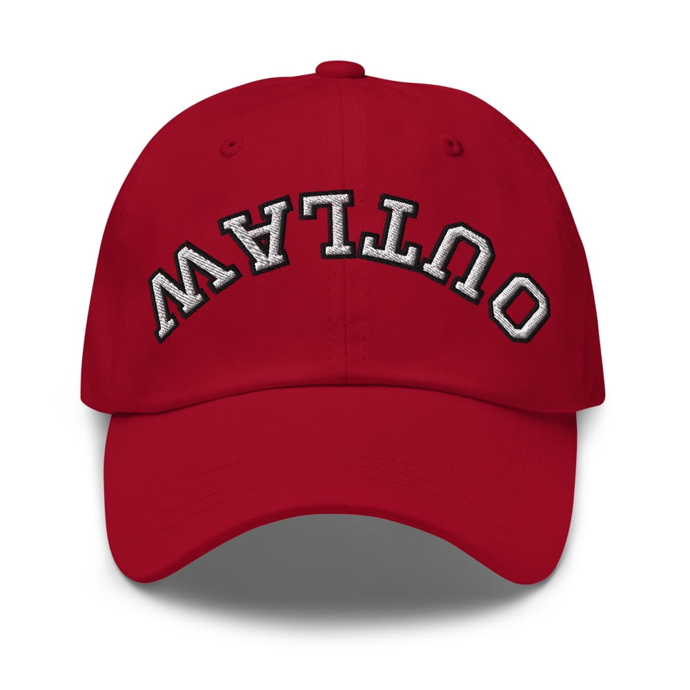 RIVEMUG NX Upside Down Outlaw Embroidered Curved Bill Cap Relaxed Fit ...
