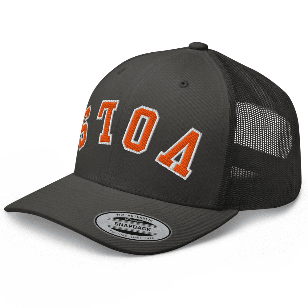 RIVEMUG NX Upside Down Vols Embroidered Trucker Hat Curved Bill Mid ...