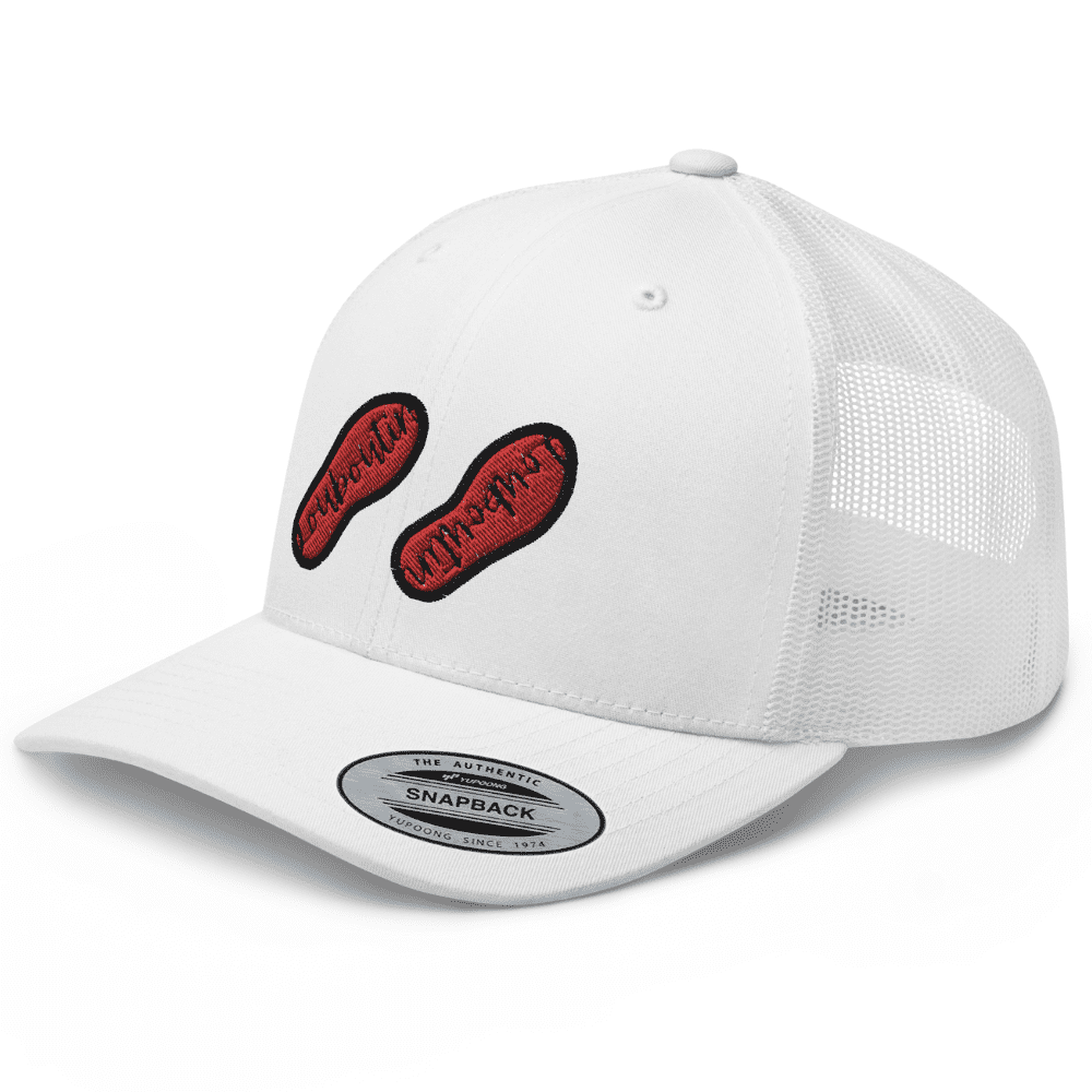 RIVEMUG Suela Roja Trucker Hat Curved Bill Mid Crown Adjustable Belico Cap (White) - Walmart.com