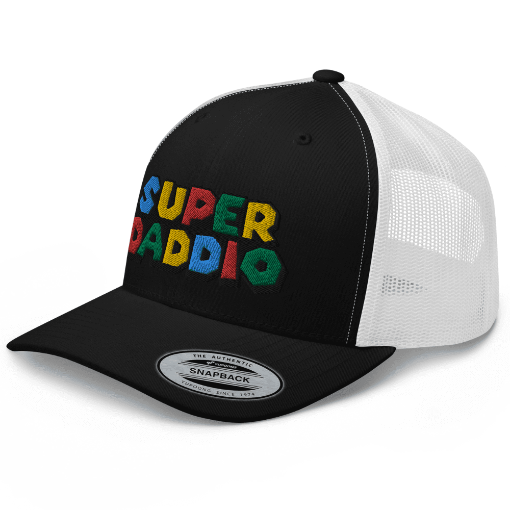 RIVEMUG Super Daddio Premium Trucker Hat Mid Crown Curved Bill ...