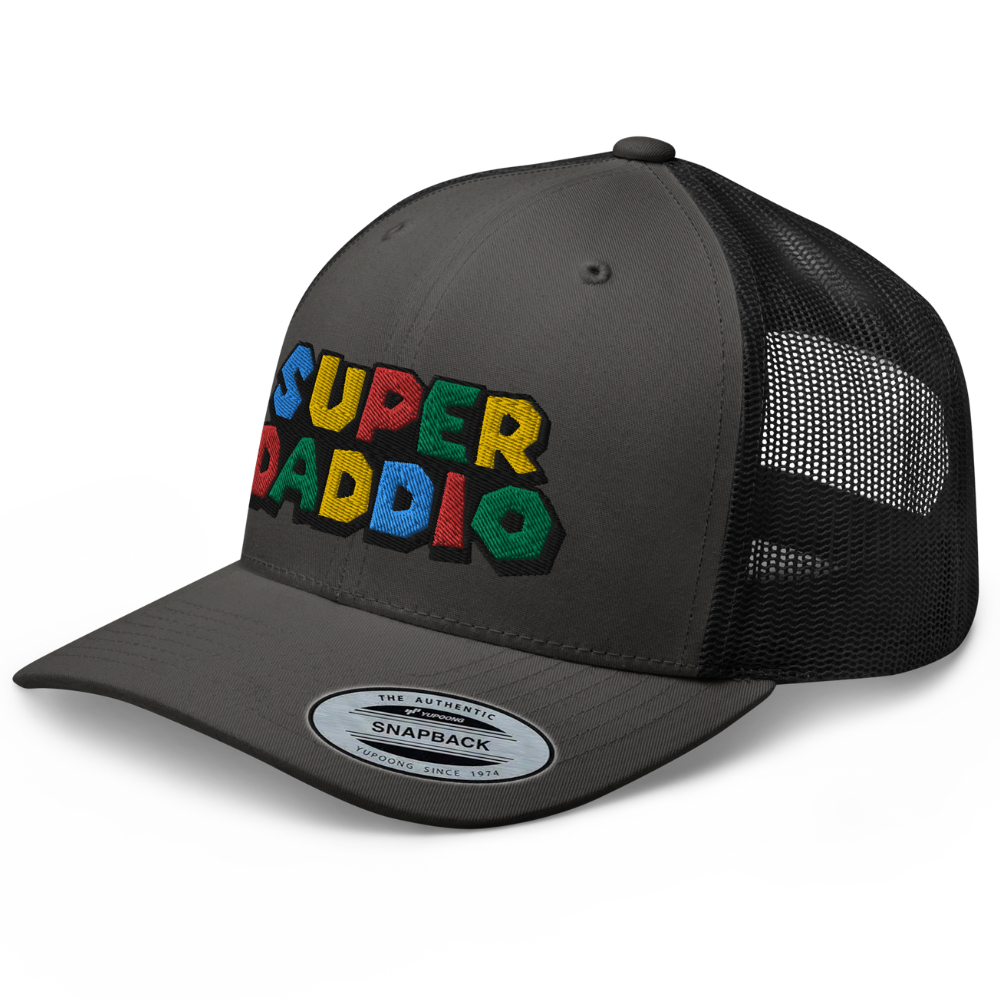 RIVEMUG Super Daddio Premium Trucker Hat Mid Crown Curved Bill ...
