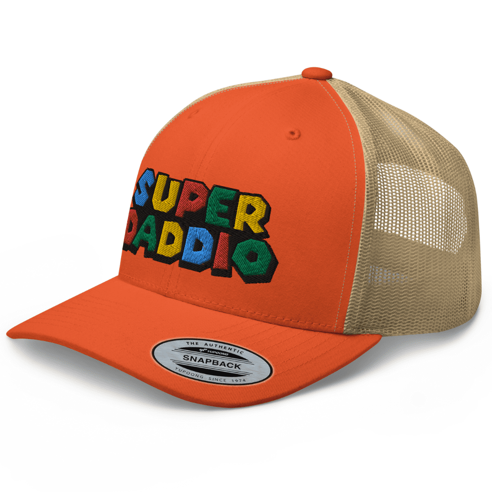 RIVEMUG Super Daddio Premium Trucker Hat Mid Crown Curved Bill ...