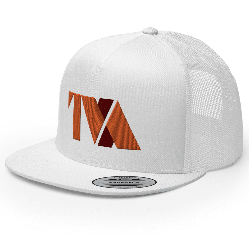 RIVEMUG TVA Flat Bill Trucker Hat High Crown Adjustable Loki Time ...