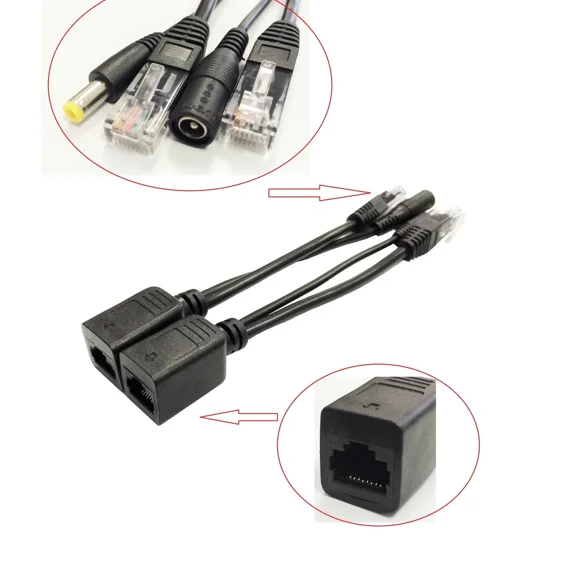 RIVEN- 1 Pair - Ip Camera Power Over Ethernet Passive Poe Injector ...