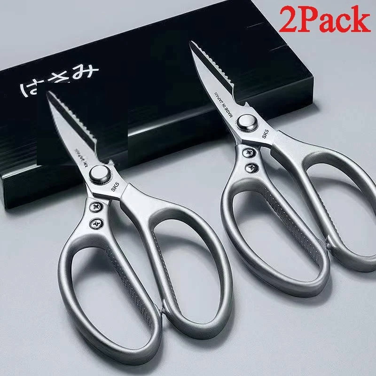RIVEN- 2Packs Stainless Steel Kitchen Shears Heavy Duty Scissors For ...