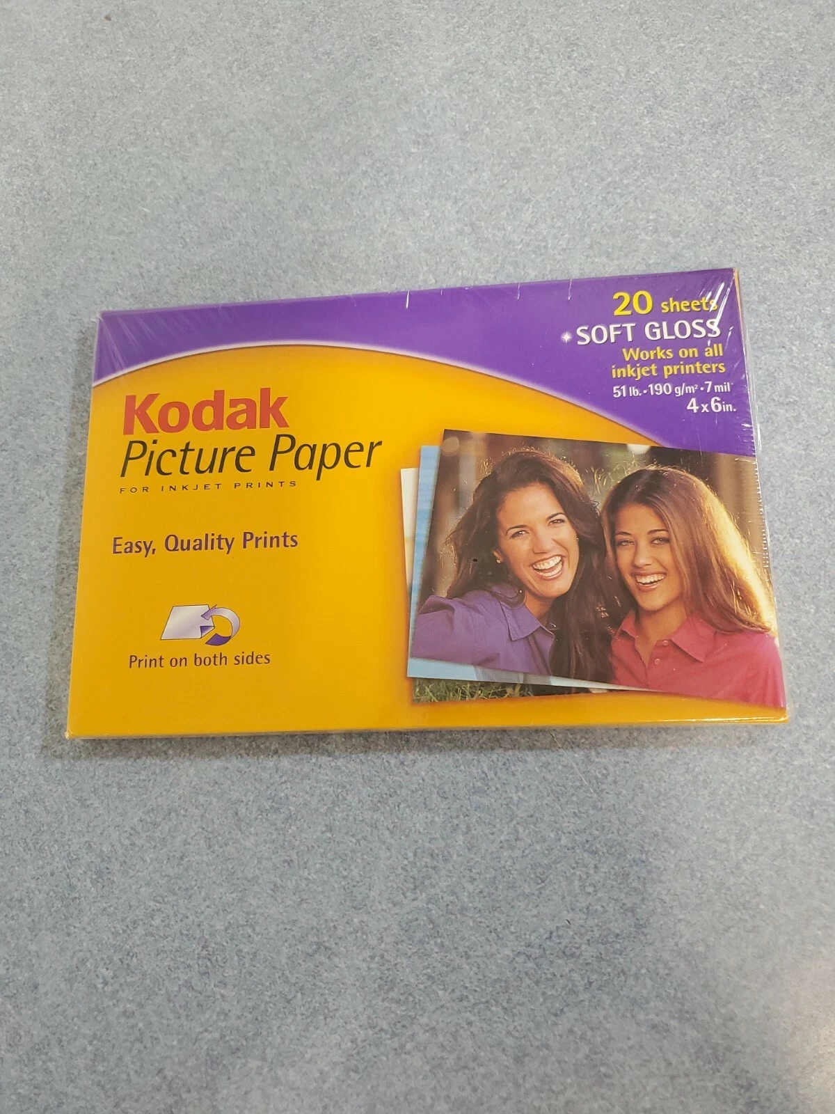 RIVEN- 2X Kodak Soft Gloss Picture Paper For Inkjet Prints 20 Sheets 4 ...