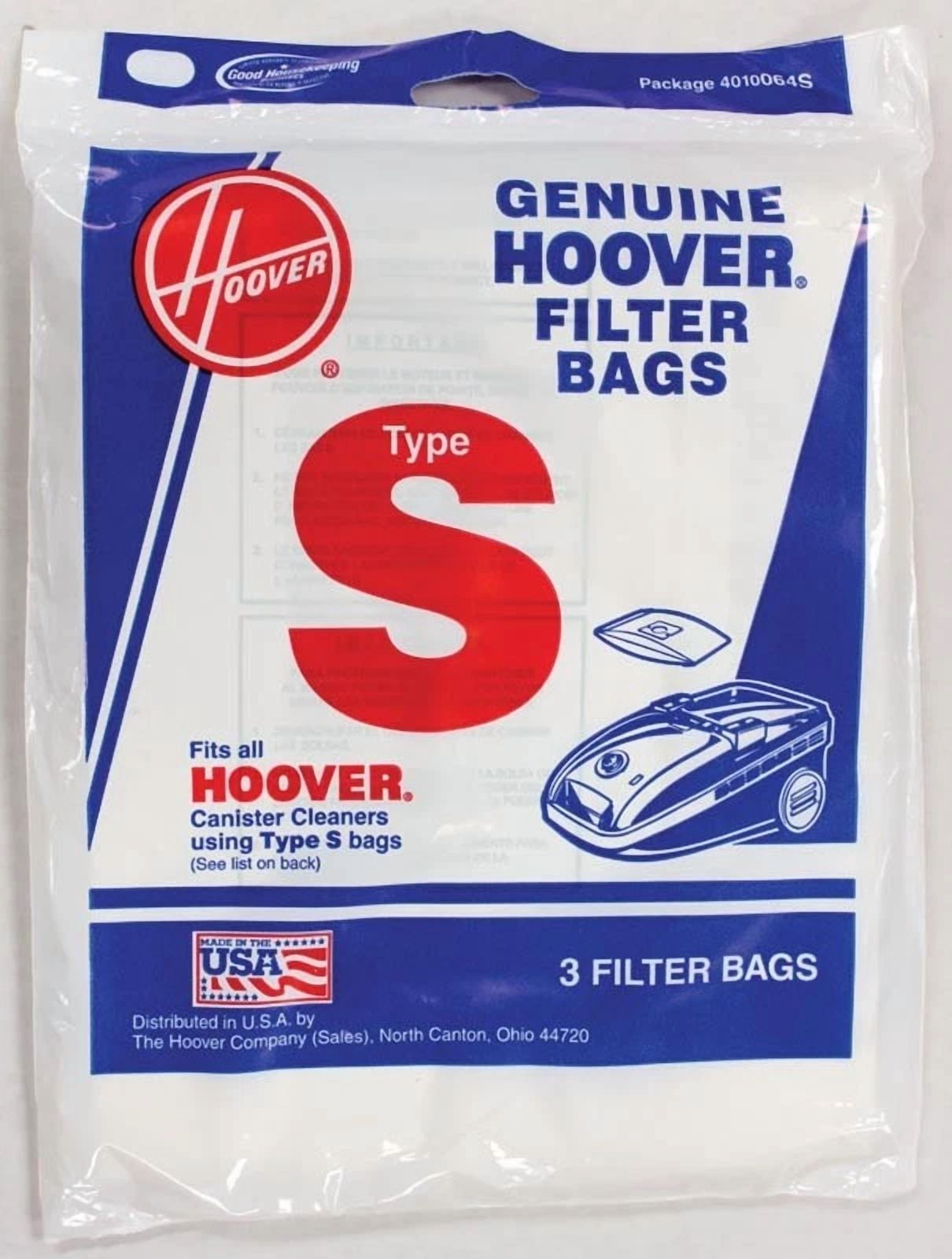 RIVEN- 3Pk, Hoover S Futura Spectrum Canister, Paper Bags 4010064S ...