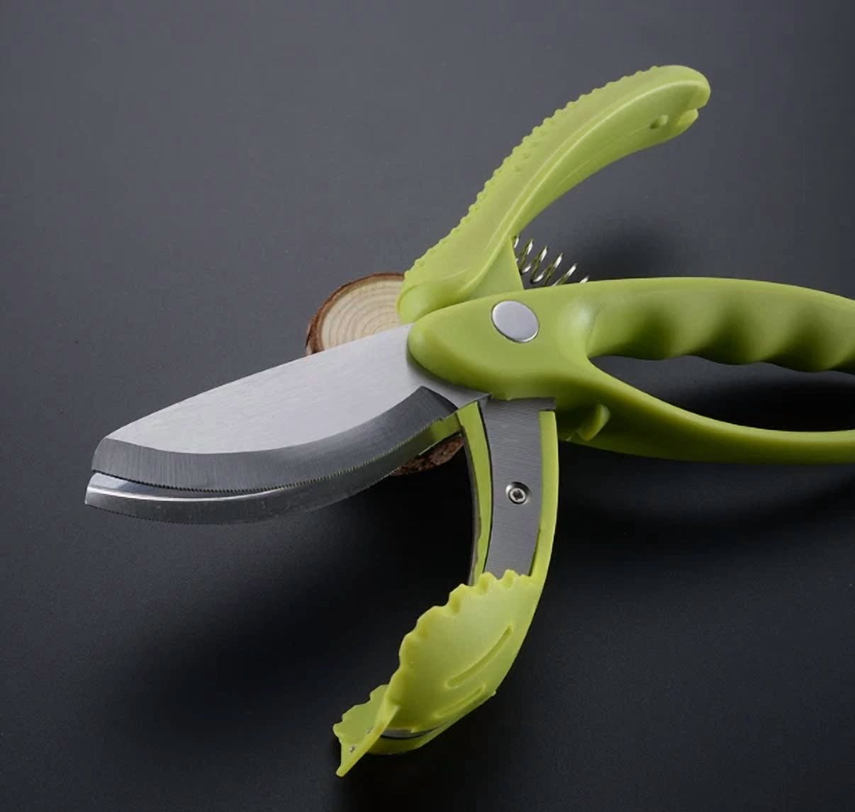RIVEN- 9-Inch Kitchen Vegetable Salad Scissors With Double Blade ...