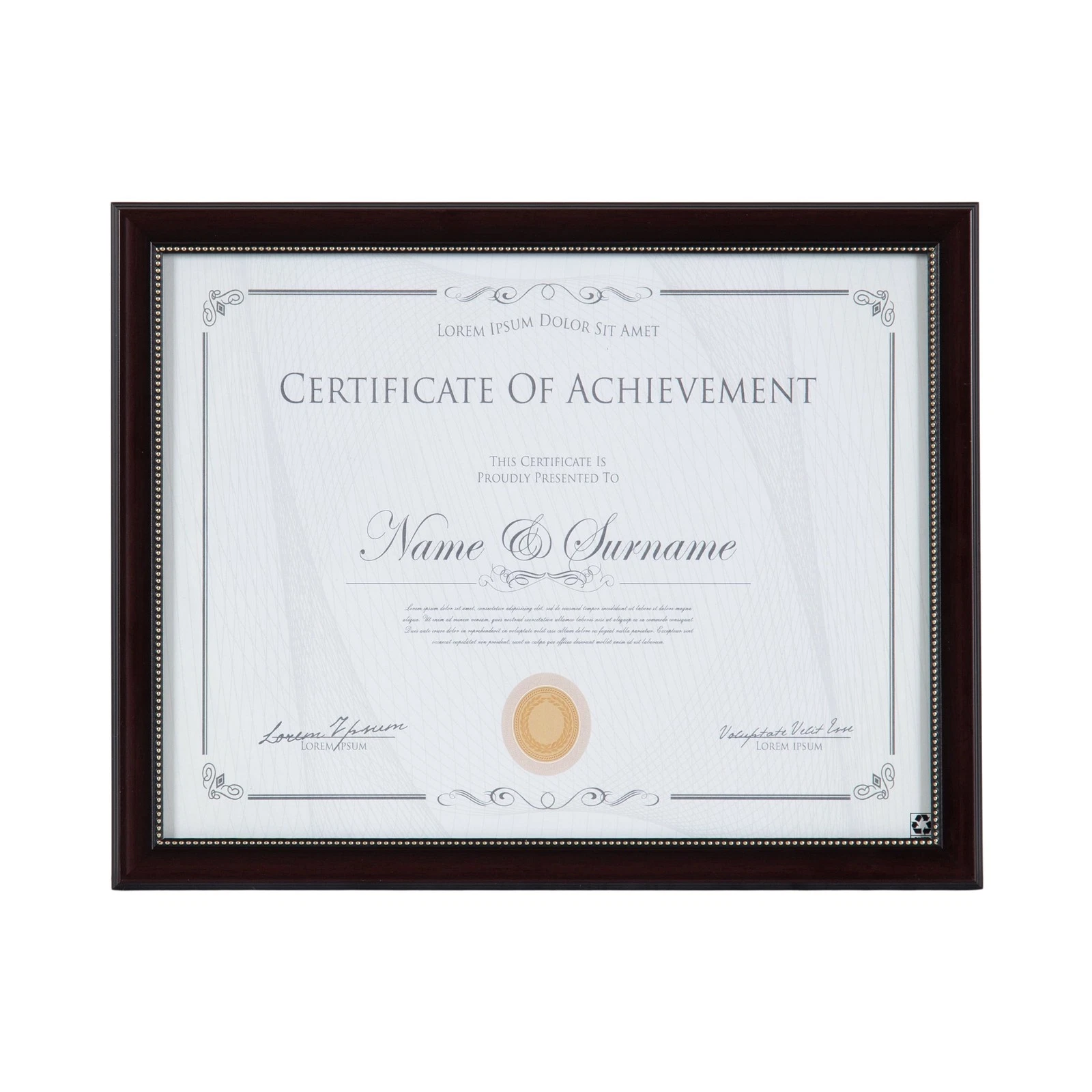 RIVEN- Designovation 8.5X11 Mahogany Document Certificate Picture Frame ...